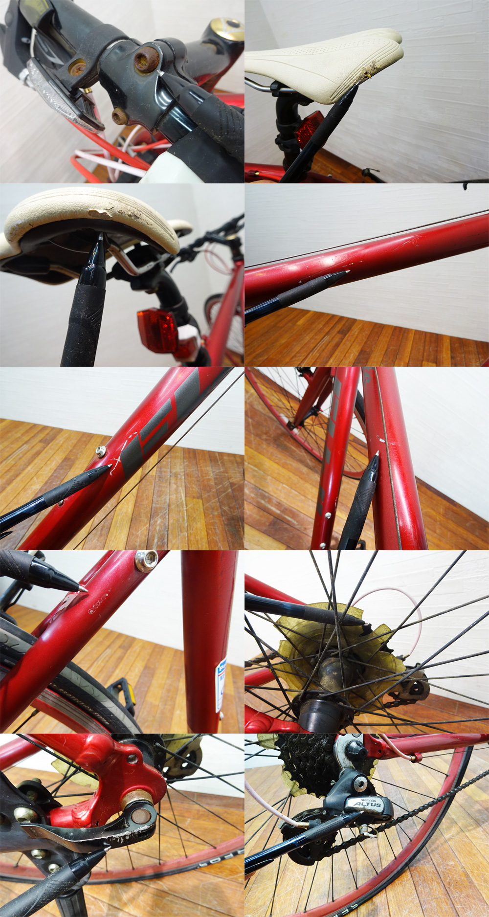 【FUJI】フジ/PALETTE/ロードバイク/パレット/altair 2 custom butted alloy/バイク/FTV38の落札 ...